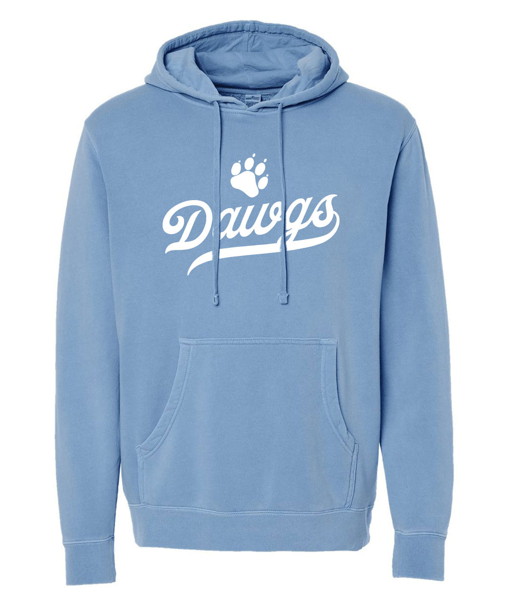 Dawgs Script Slouch Hoodie – Van Meter Letterman Locker